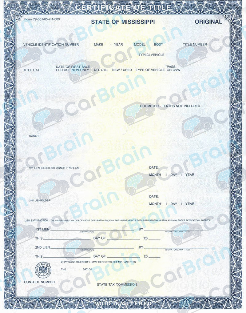 How To Fill Out A Car Title In Mississippi at Cheryl Allison blog