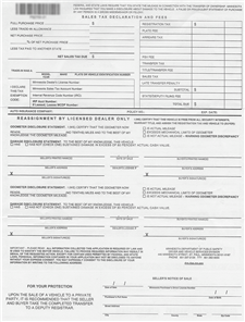 Minnesota State Vehicle Title Transfer Guide. Sell My Car Now
