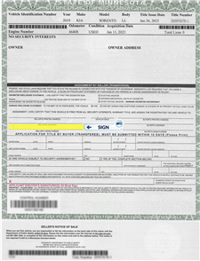 Minnesota State Vehicle Title Transfer Guide. Sell My Car Now
